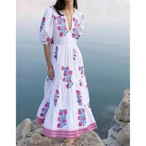 Oliphant | Dresses | New Oliphant Puff Sleeve Maxi Dress In Grandiflora ...